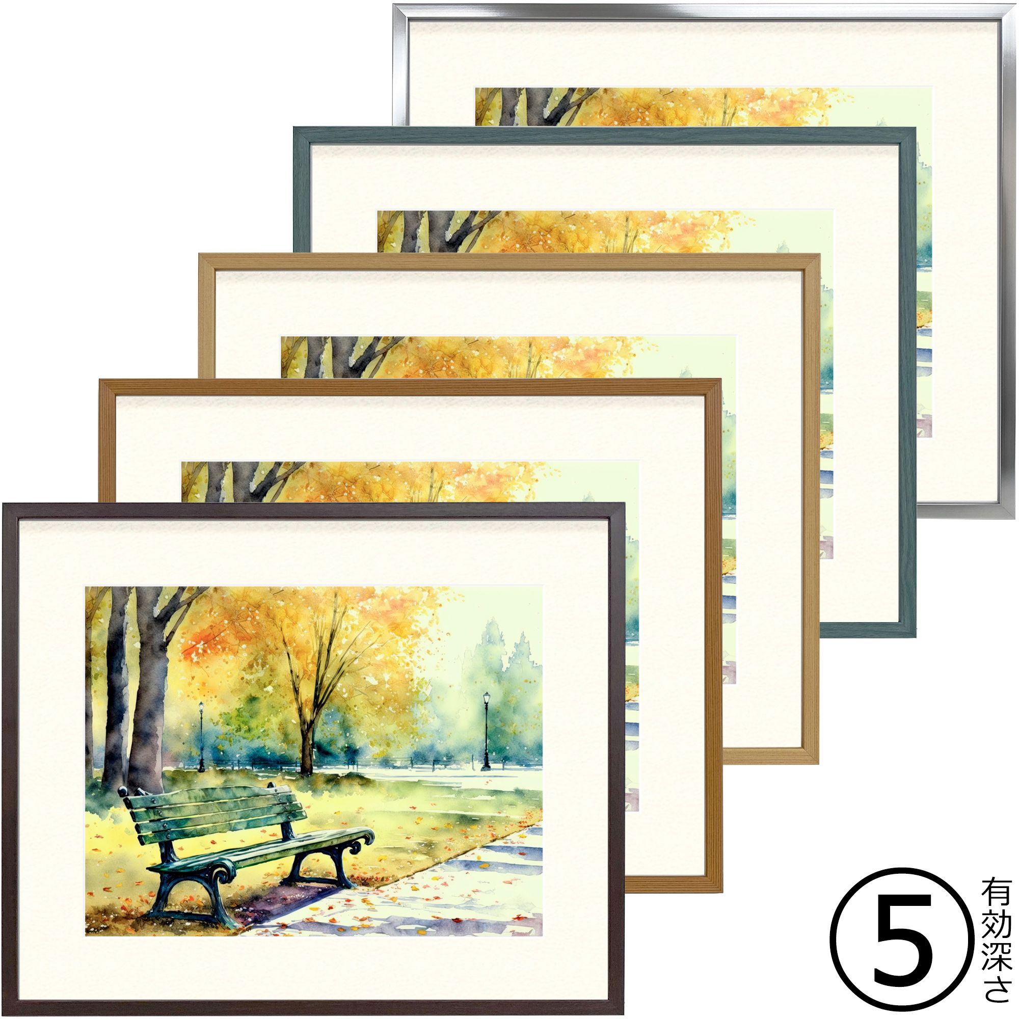 一般額 BH-255F 金属ならではの、エッジを利かせたスマートな額縁です