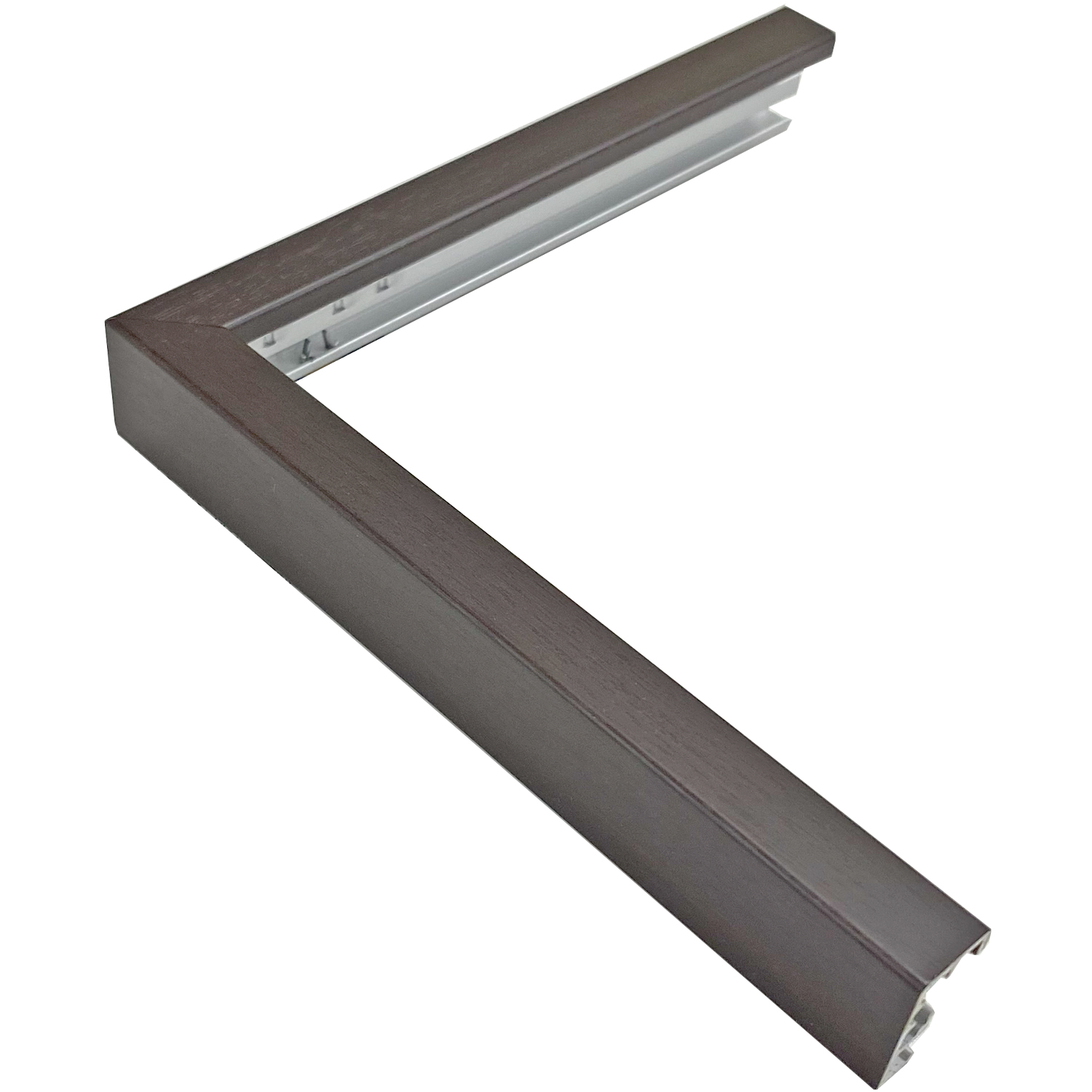 BH-255F セピア:SP 木目のラッピング加工、落ち着きのあるセピア色のアルミフレーム